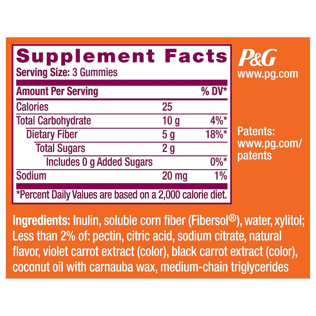Metamucil fiber gummies for happy tummies