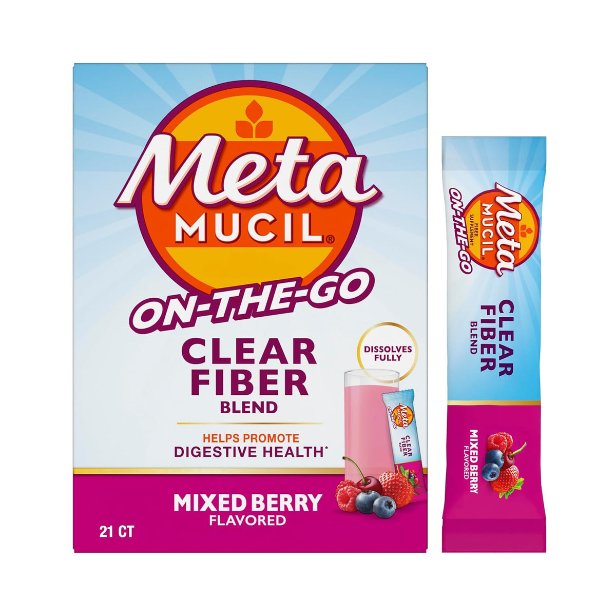Metamucil fiber supplement for digestion