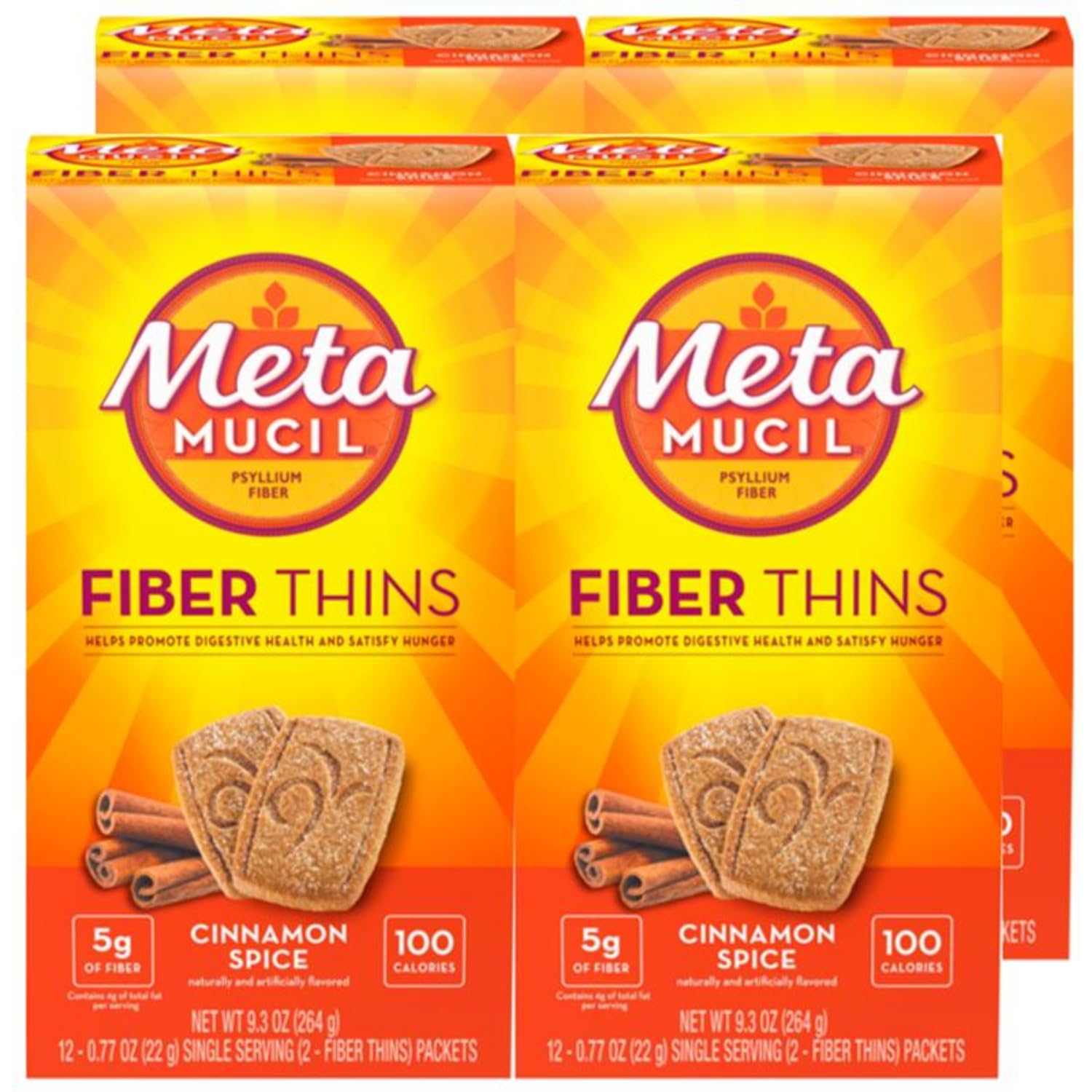 Metamucil Fiber Thins snack pack