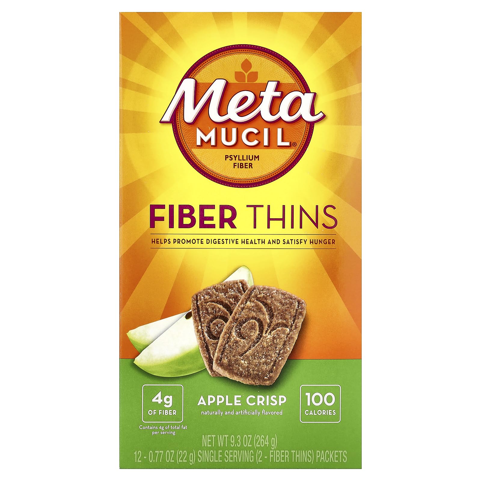 Metamucil fiber wafers for digestion