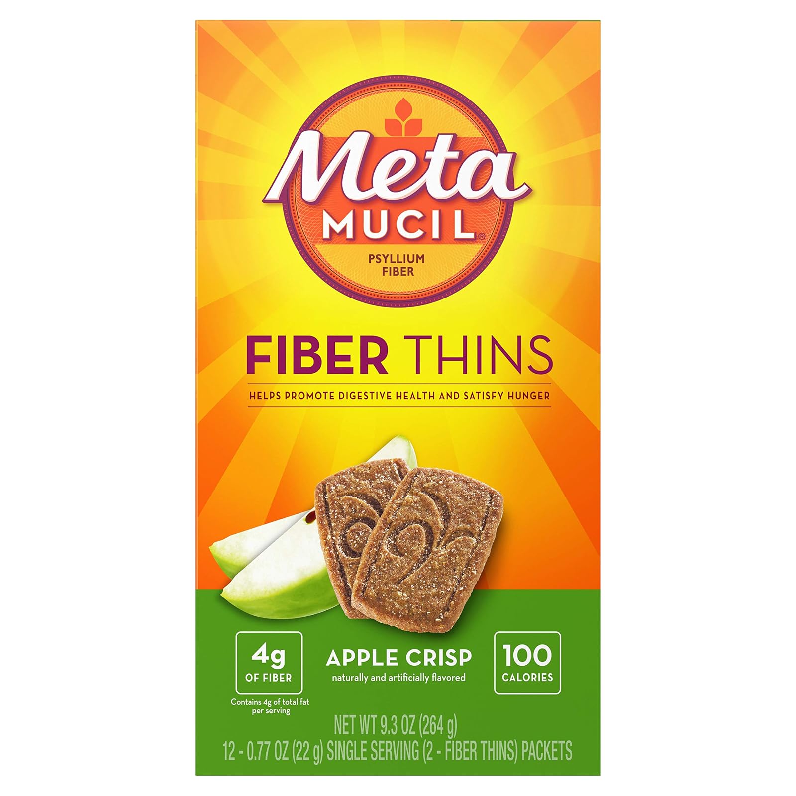 Metamucil fiber wafers for digestion