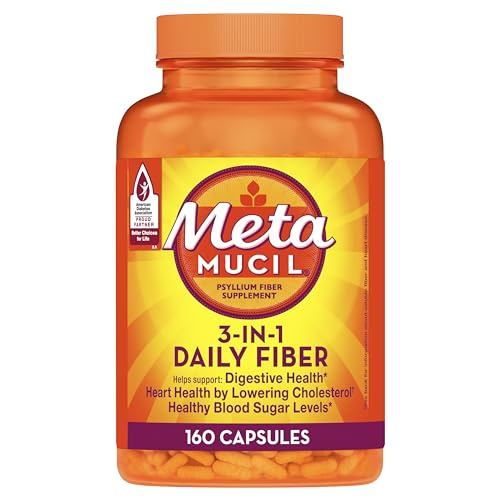 Metamucil psyllium husk fiber capsules