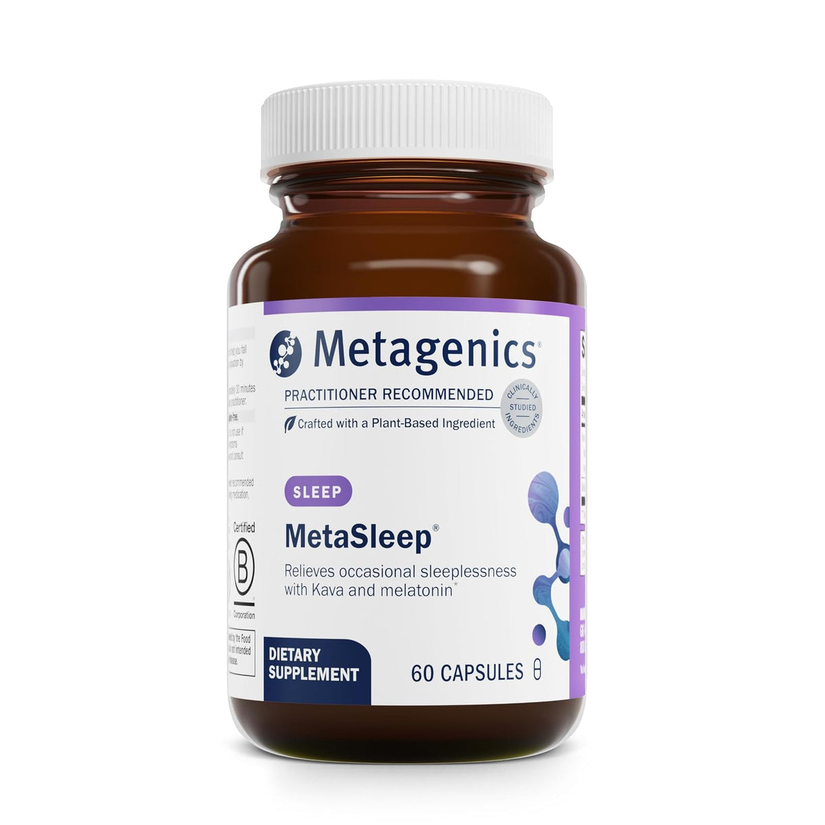 MetaSleep melatonin capsules for restful sleep