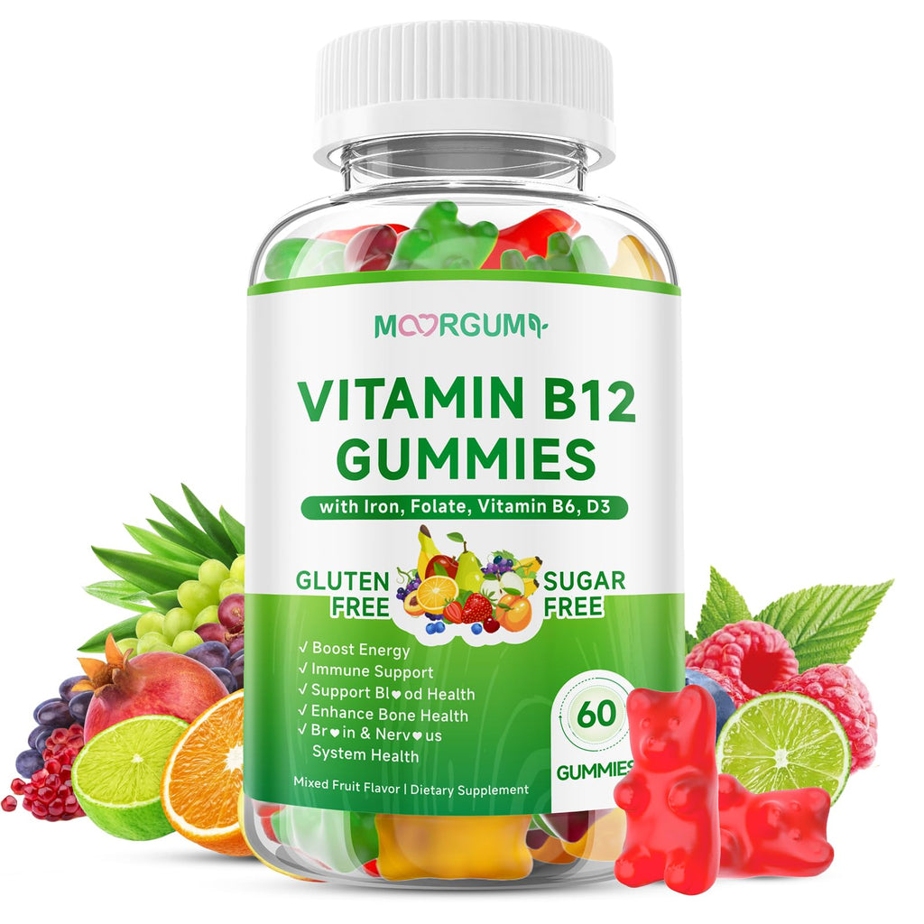 Methyl B-12 gummies for energy