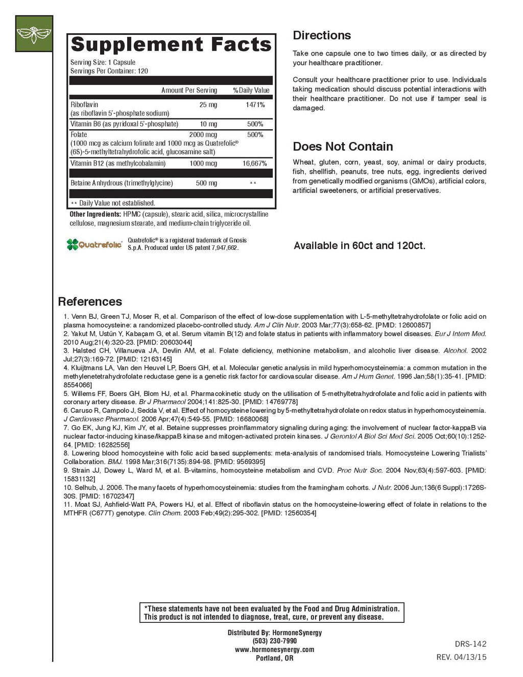 methyl B synergy for cognitive health