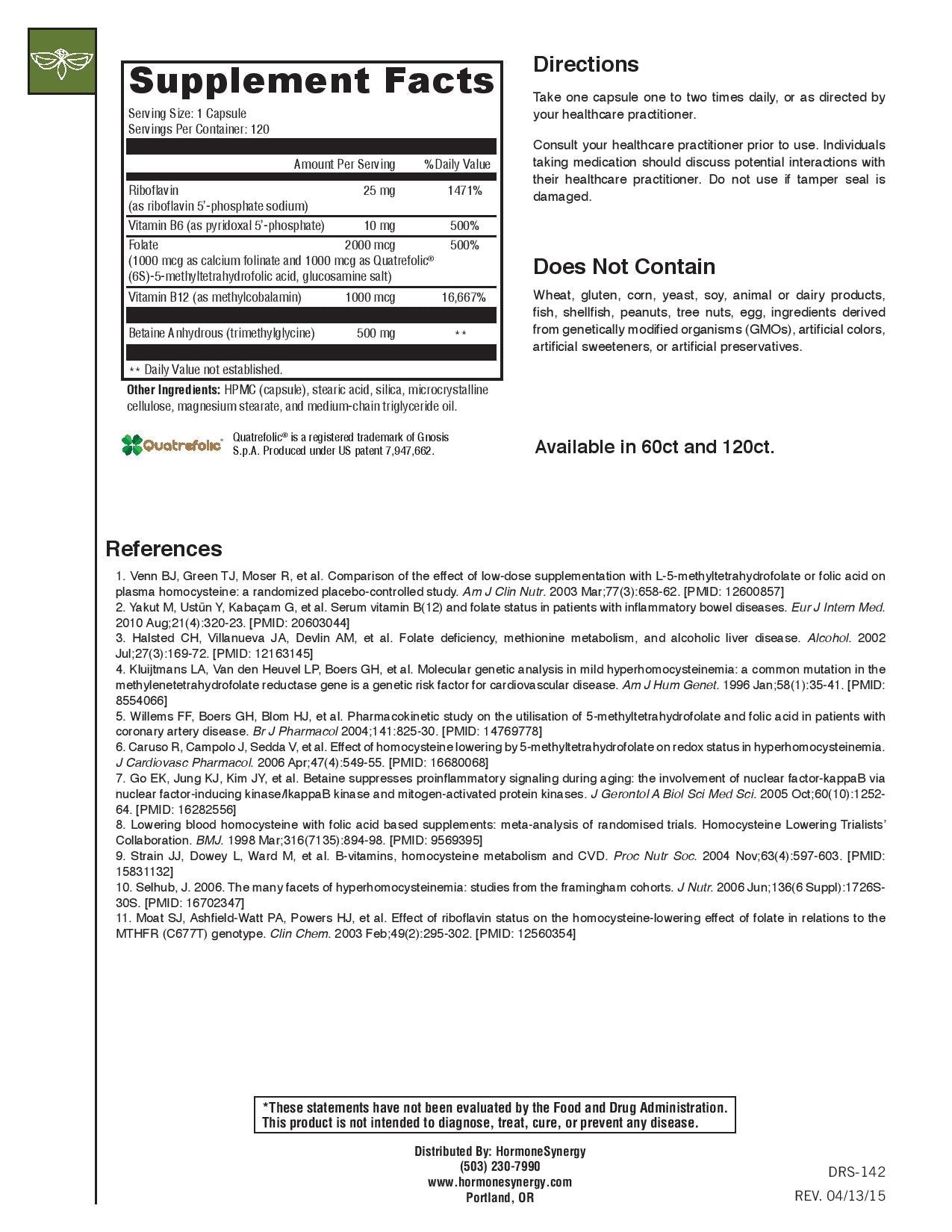 methyl B synergy for cognitive health