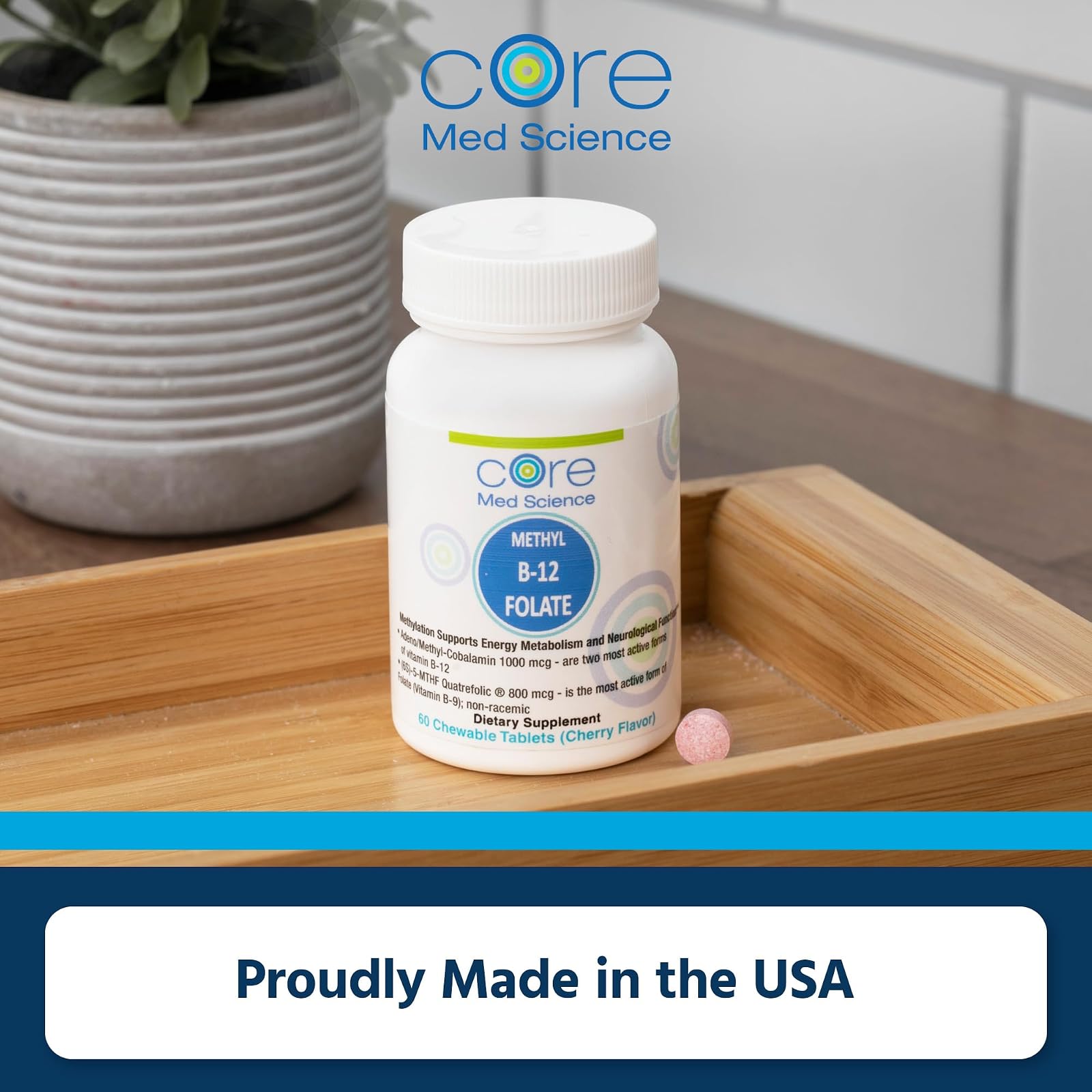 Methyl B12 with folate benefits