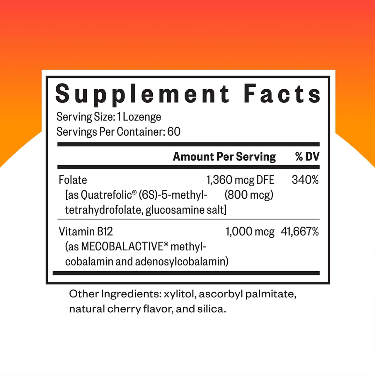 Methyl B12 with L-Methylfolate benefits