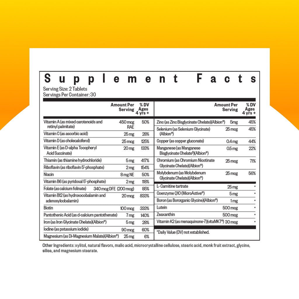 methyl-free kids multivitamin formula