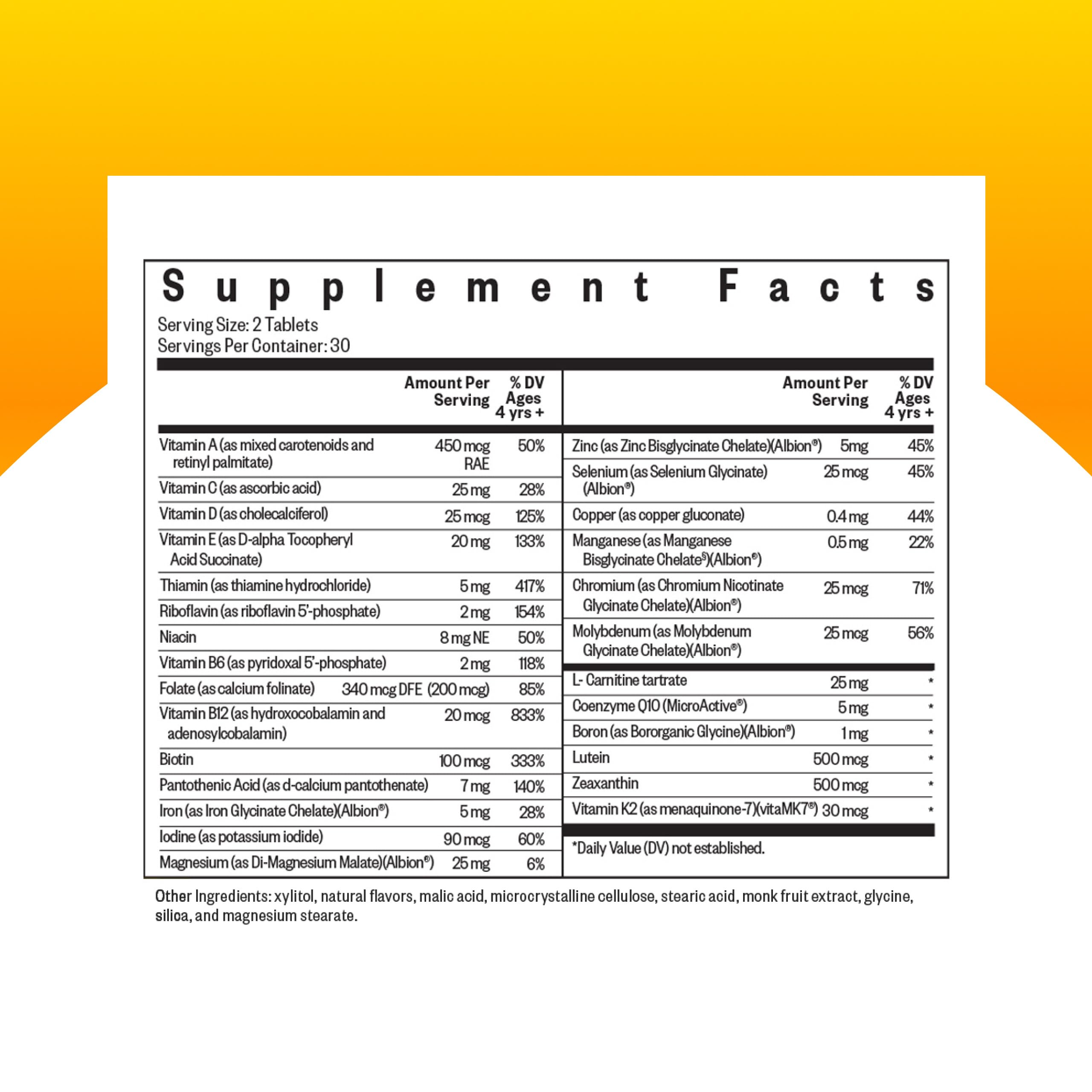 methyl-free kids multivitamin formula