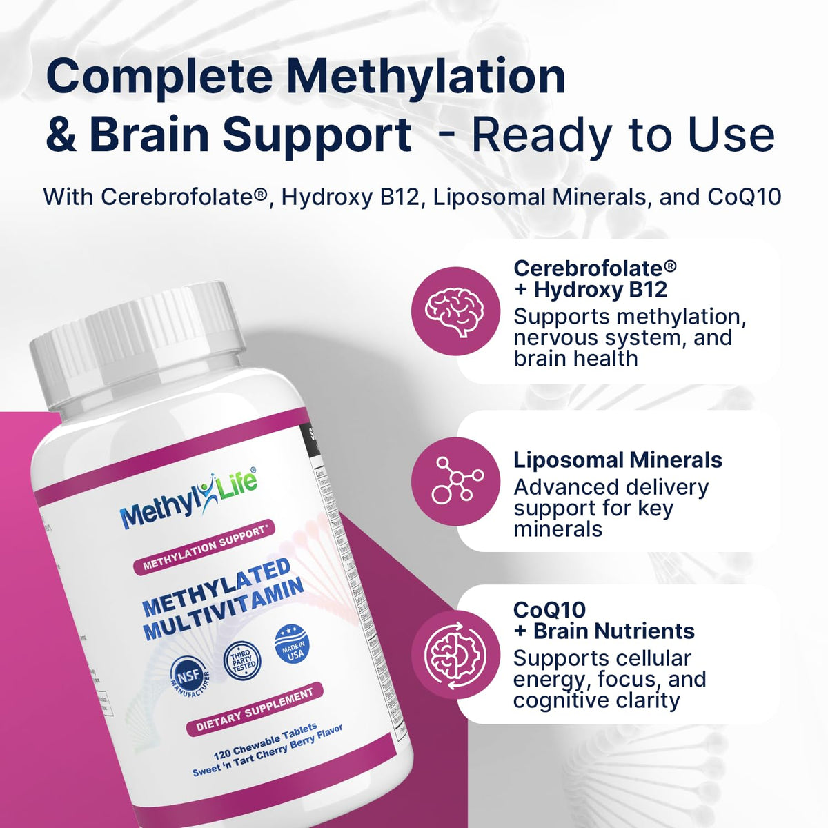 Methyl-Life Methylated Multivitamin benefits