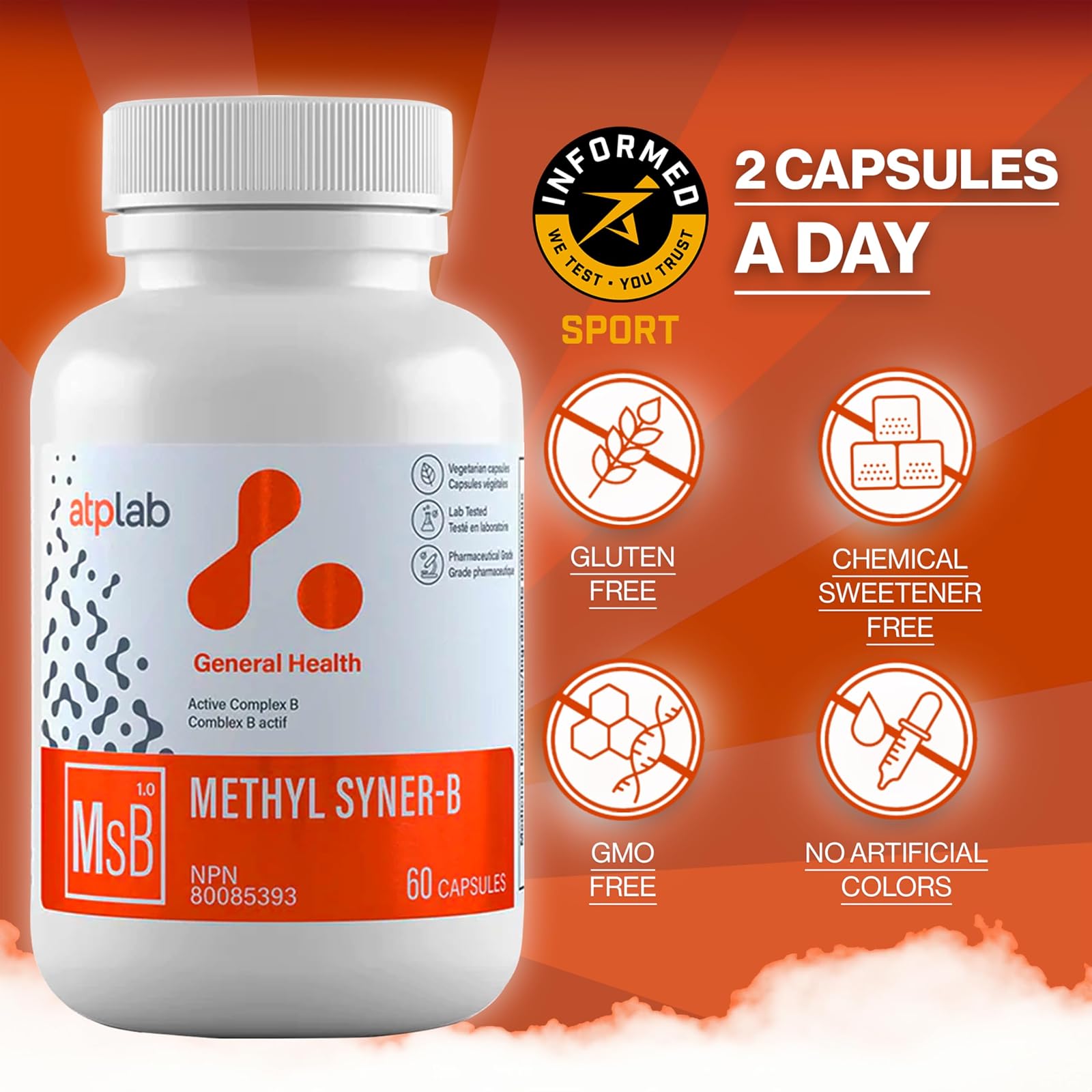 Methyl Syner-B capsules for mental clarity