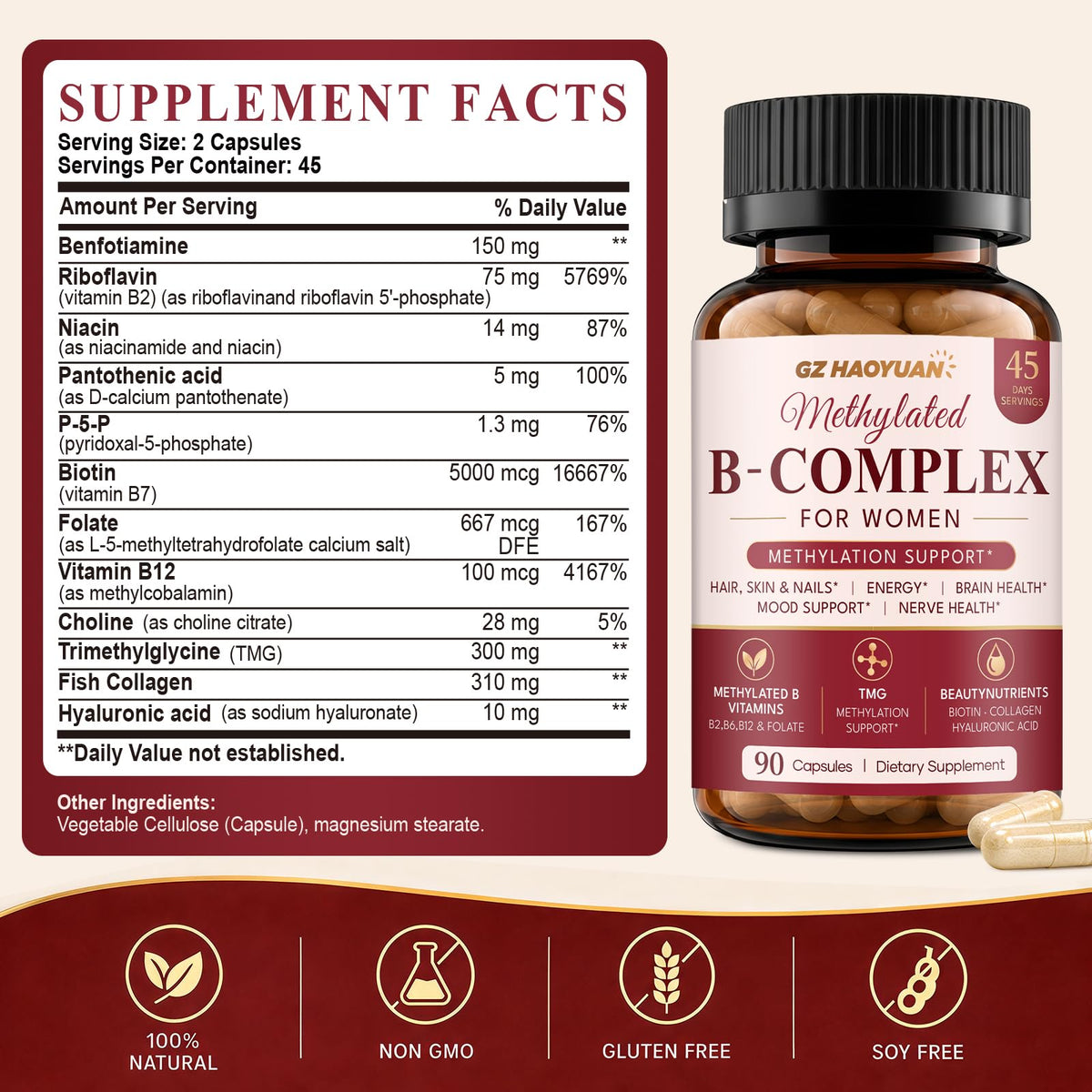 Methylated B Complex for brain health