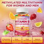 Methylated B Complex gummies for healthy metabolism