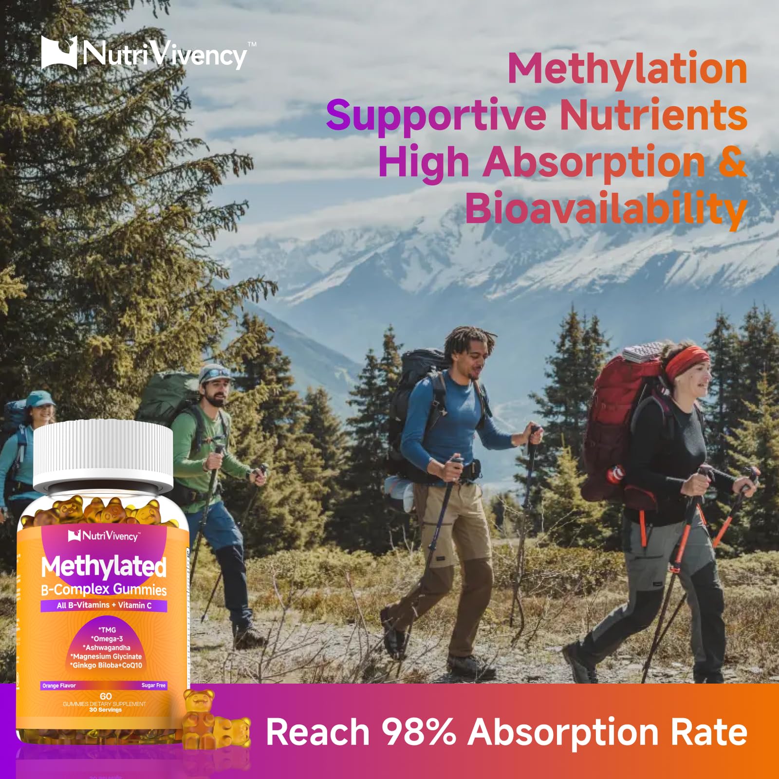 methylated b complex gummies for mental clarity