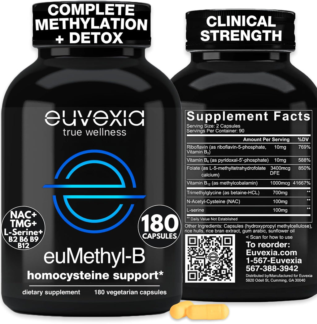 Methylated B Complex vitamins for energy