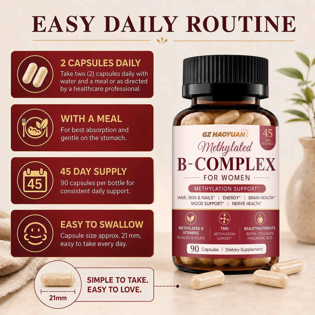 Methylated B vitamins for better absorption