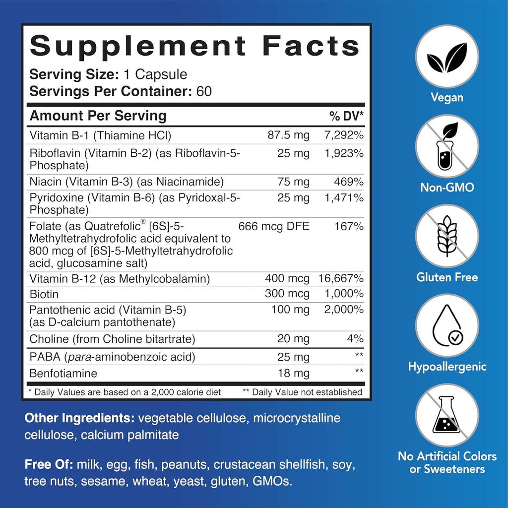 Methylated B vitamins for better absorption