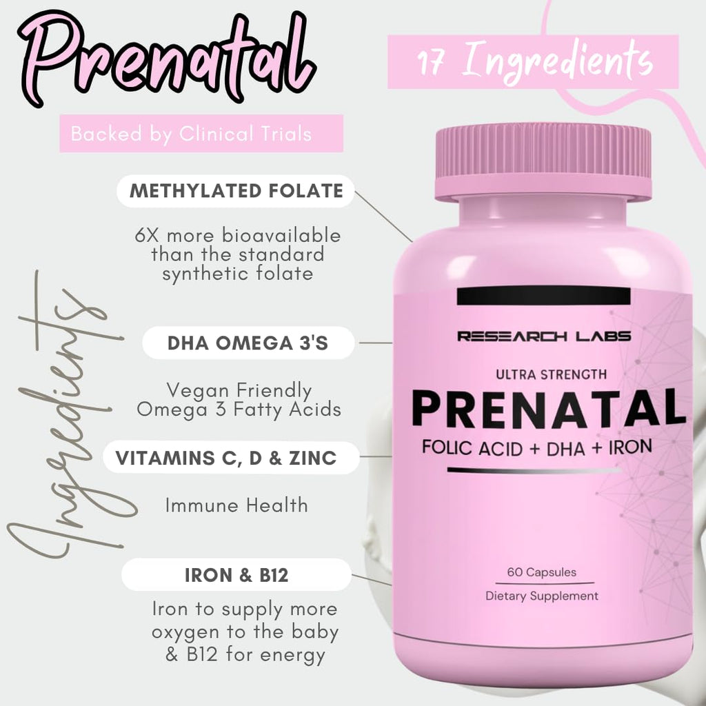 Methylated folate capsules for pregnancy