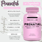 Methylated folate capsules for pregnancy