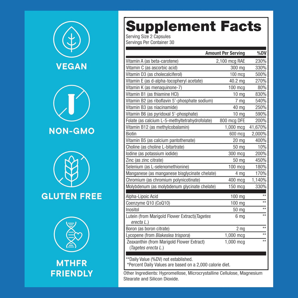 Methylated multivitamin for men