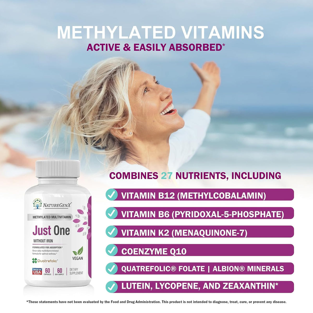 Methylated multivitamin for women
