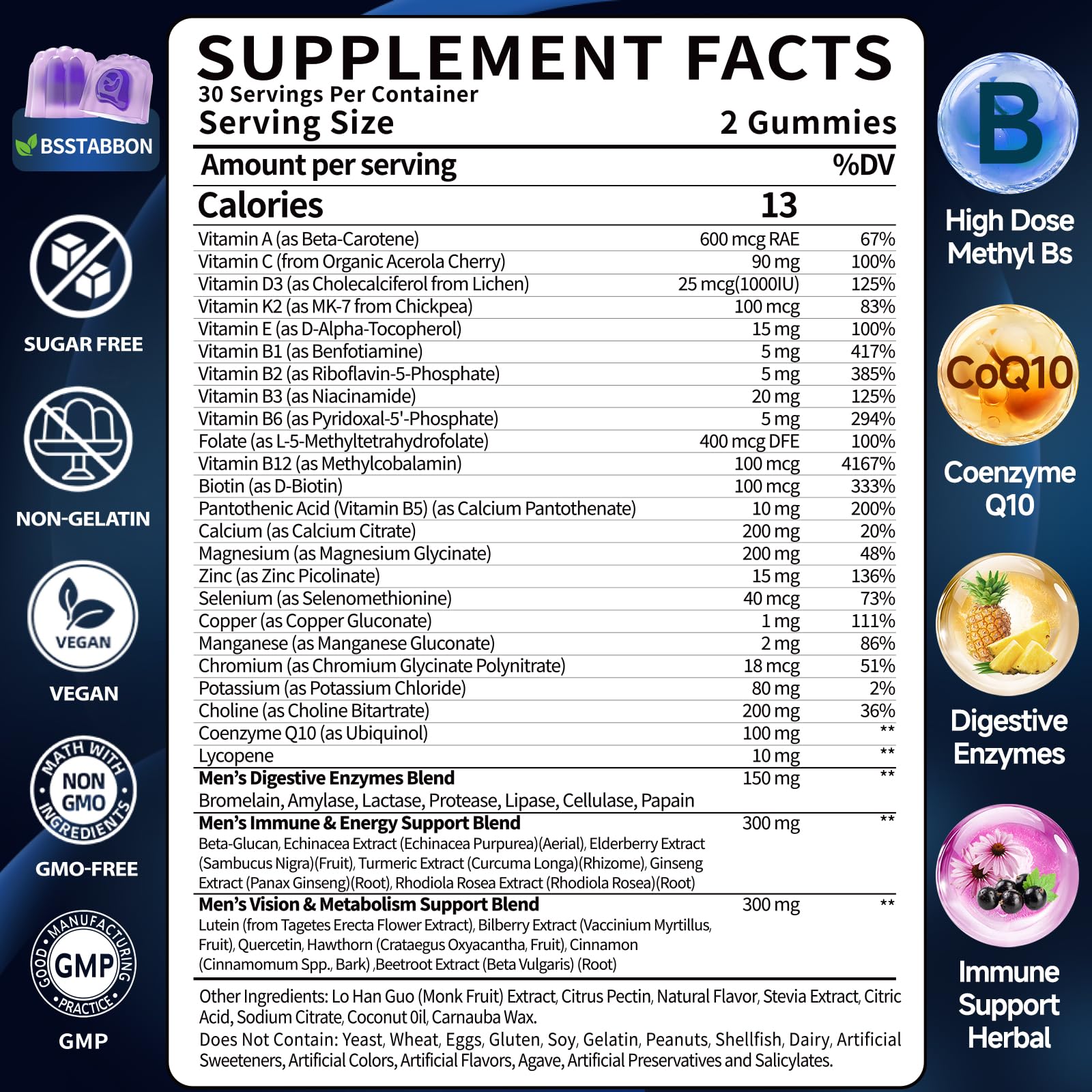 methylated multivitamin gummies 60 count