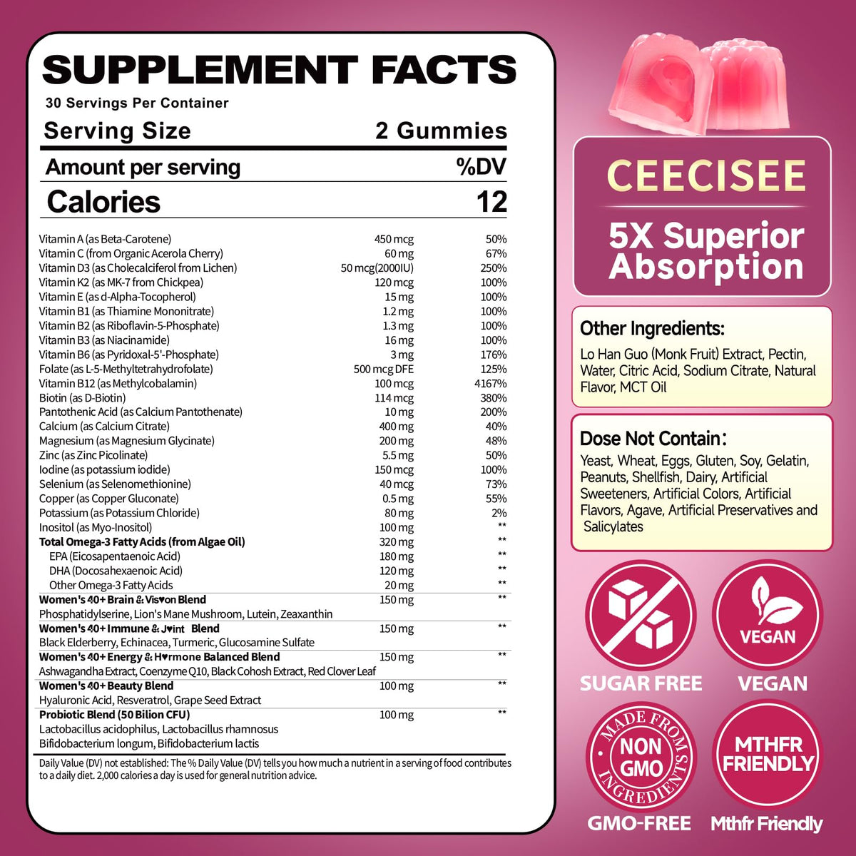 methylated multivitamins for women 40 plus