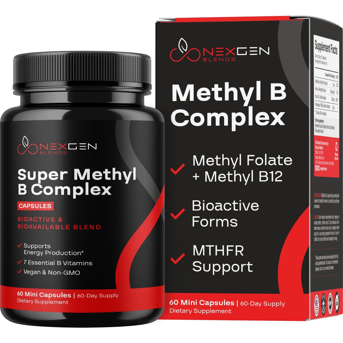 methylated vitamin b complex capsules