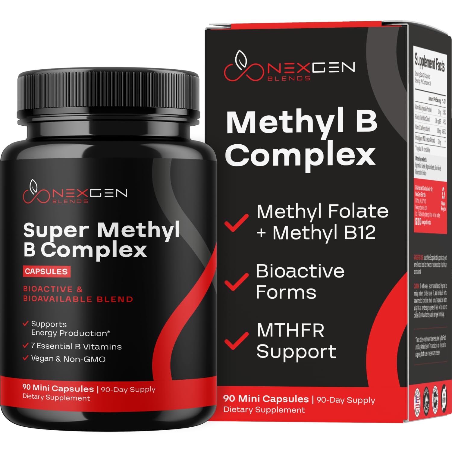 methylated vitamin b complex capsules