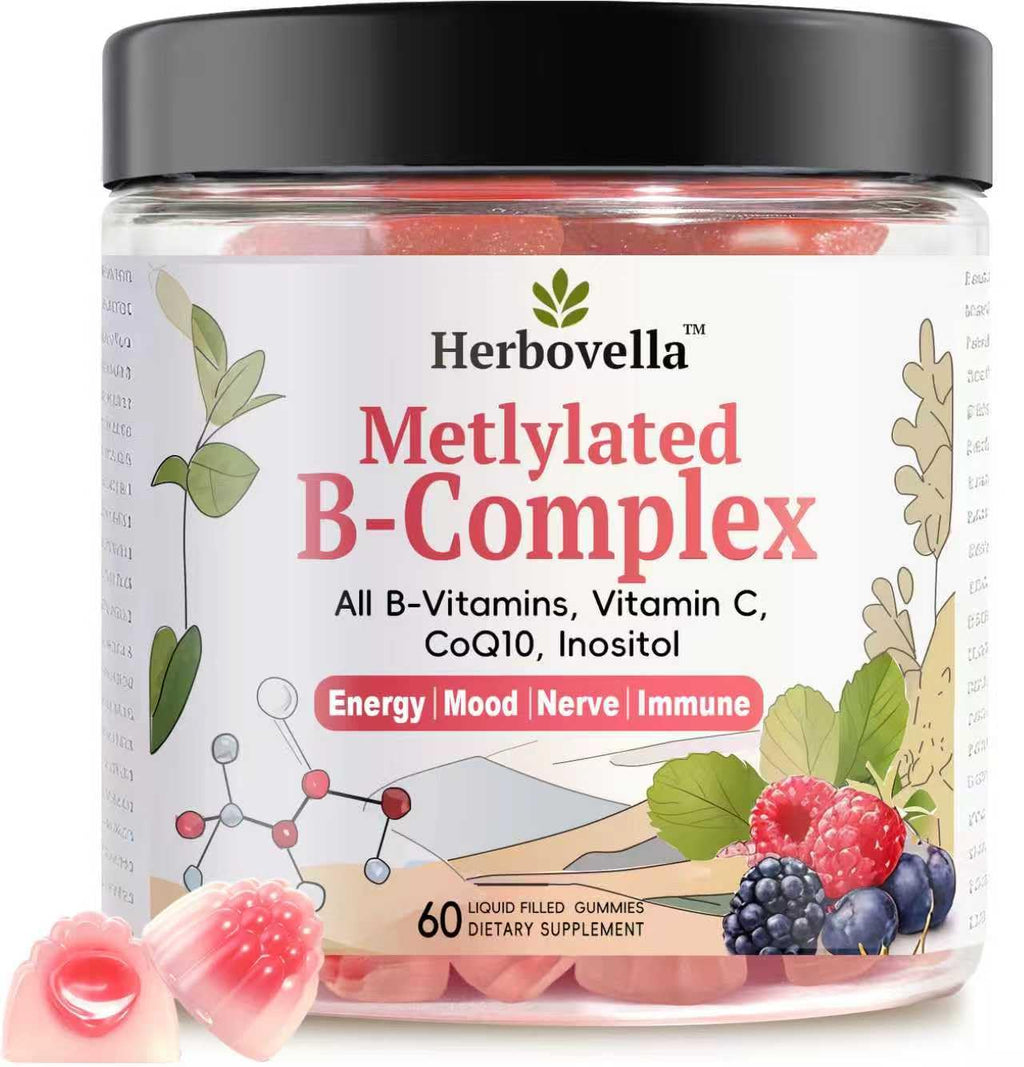 Methylated Vitamin B gummies for energy
