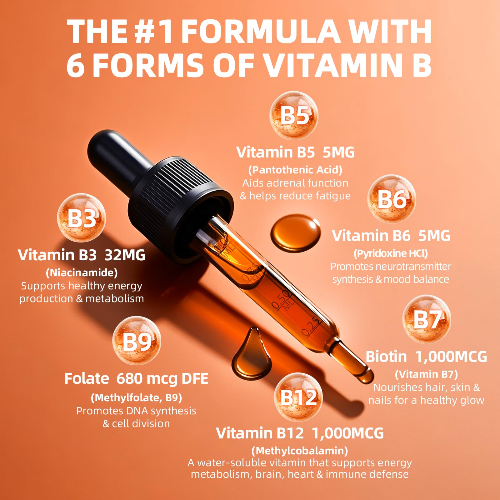methylated vitamin B liquid supplement