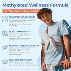Methylated vitamins for ages 4 to 19
