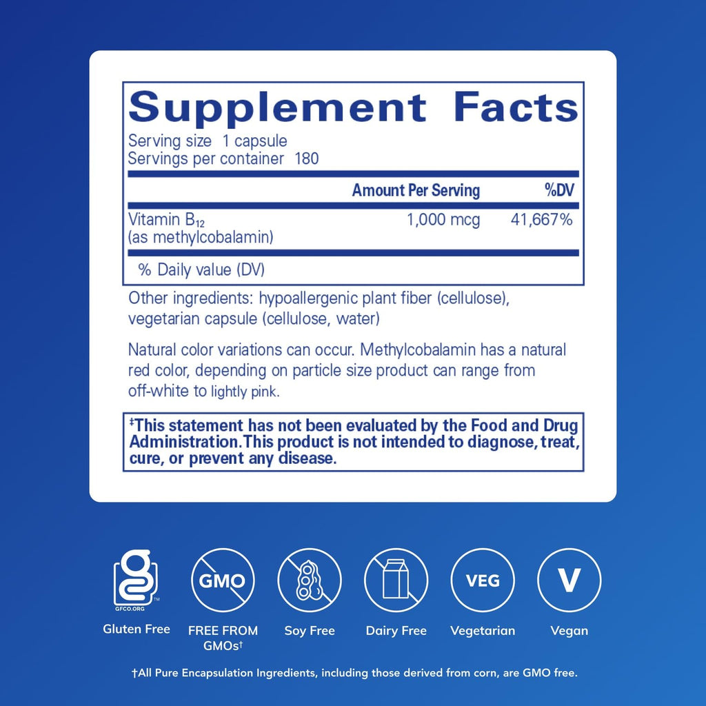 Methylcobalamin 1000 mcg for energy