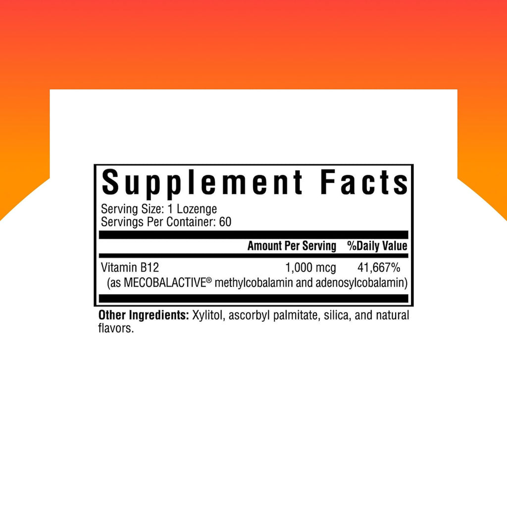methylcobalamin B12 for energy support
