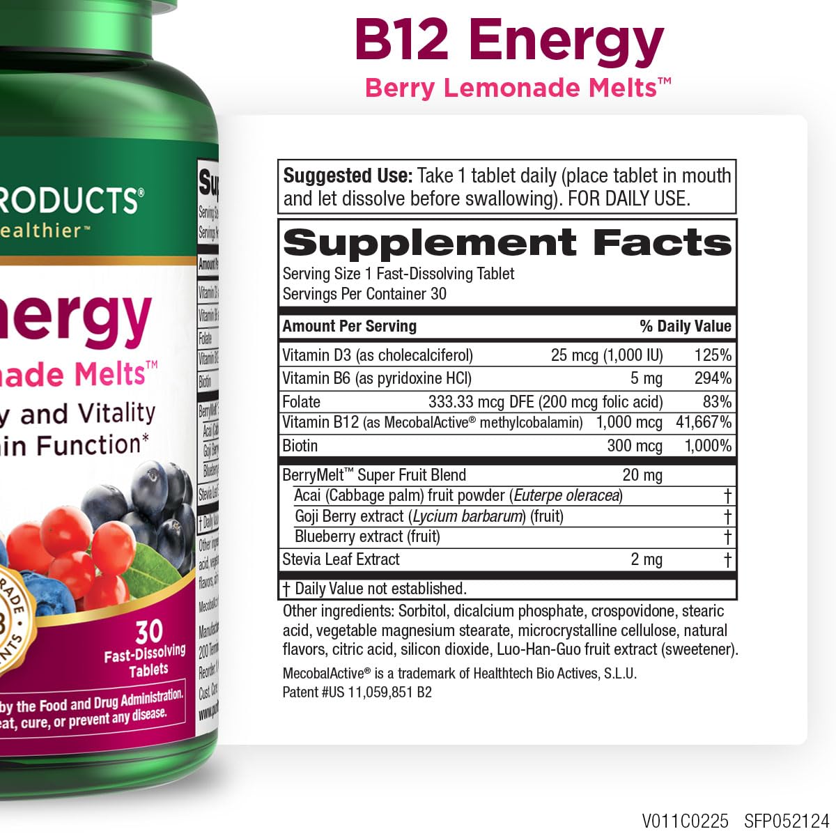 methylcobalamin B12 for energy