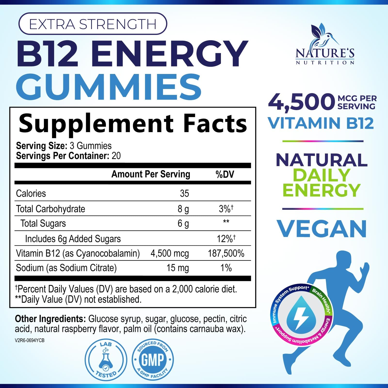 methylcobalamin B12 gummies for energy boost