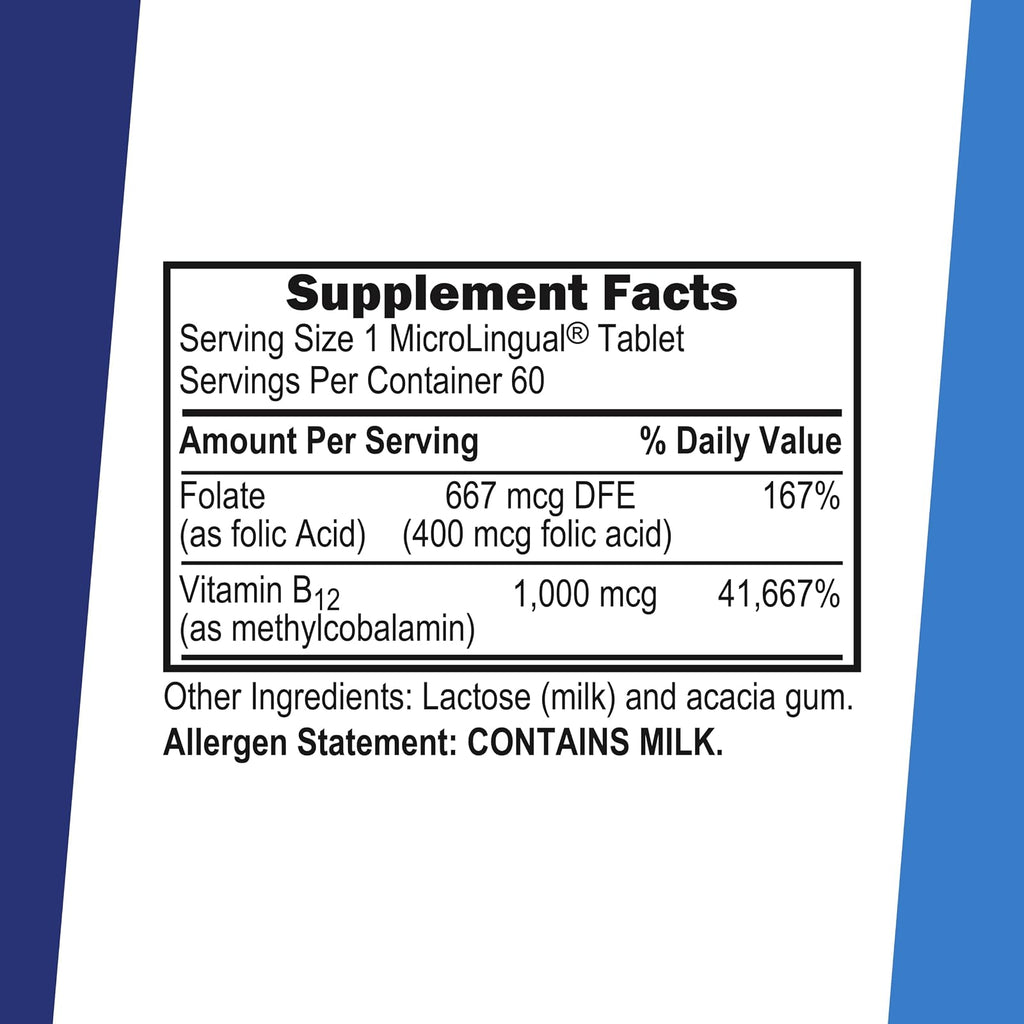 Methylcobalamin B12 with folic acid
