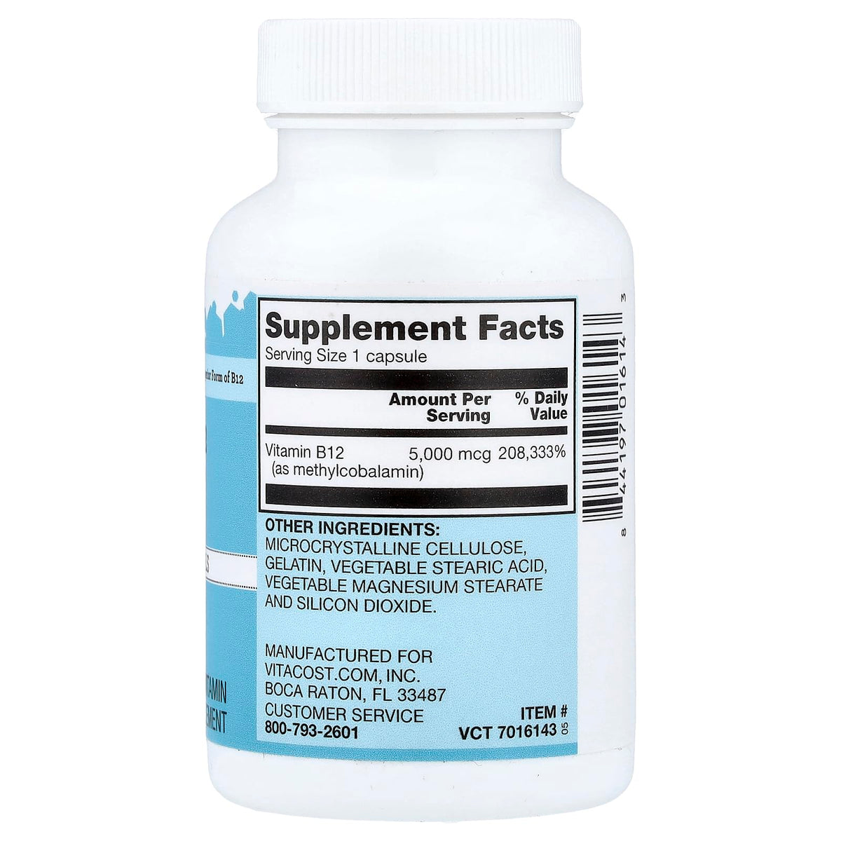 Methylcobalamin capsules for immune health