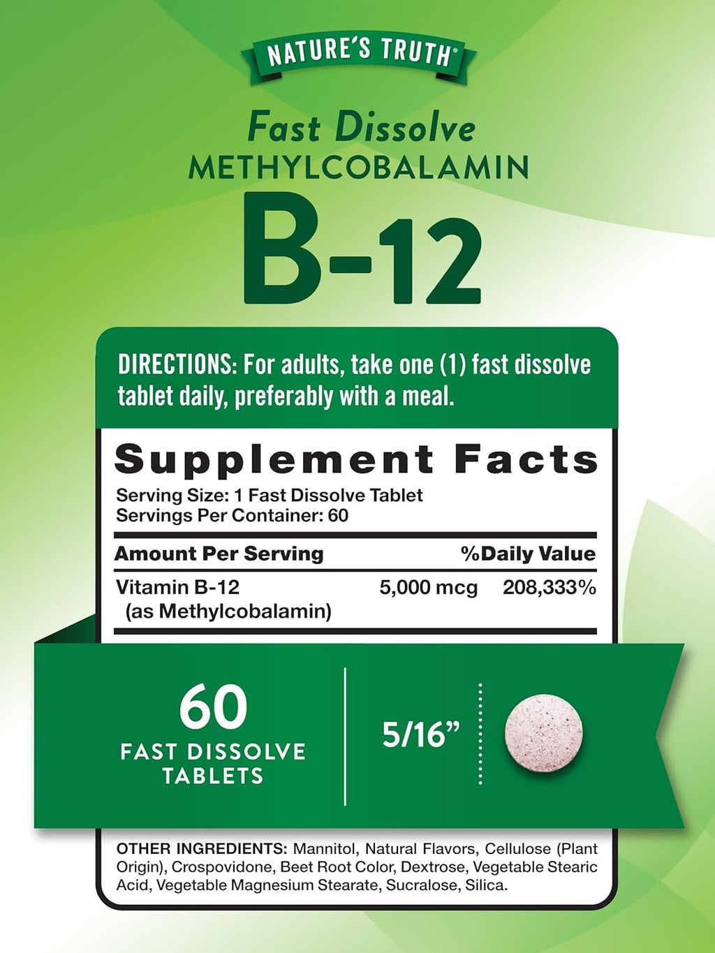 Methylcobalamin for energy support
