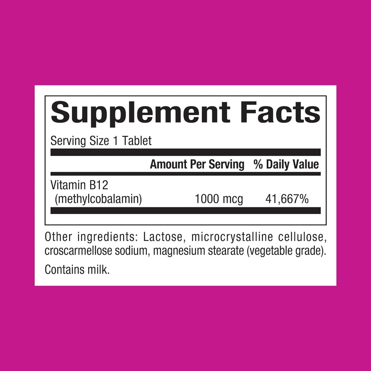 Methylcobalamin for energy support