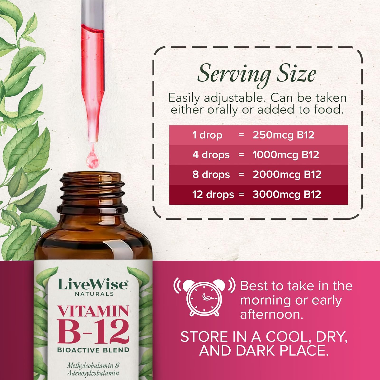 Methylcobalamin vitamin B12 for absorption