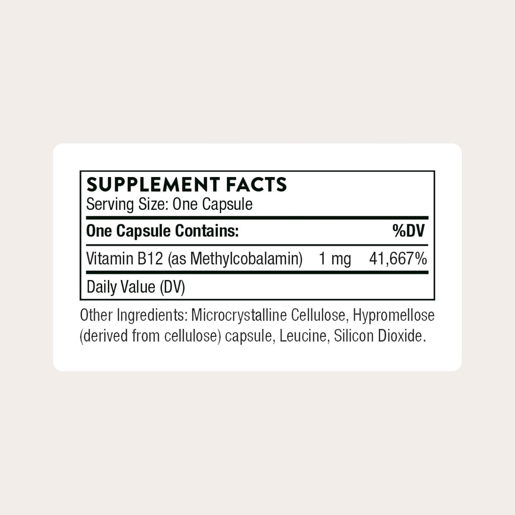 methylcobalamin vitamin B12 for energy