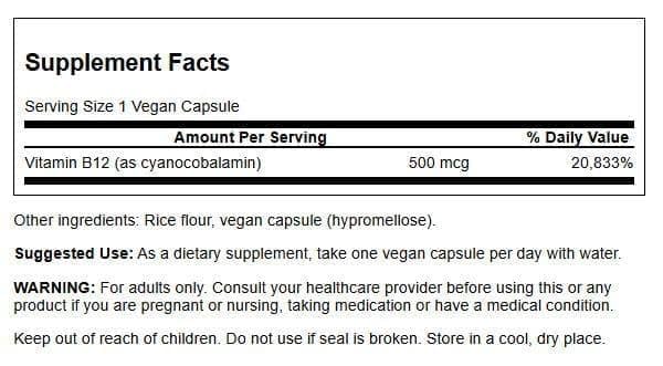 methylcobalamin vitamin B12 for energy
