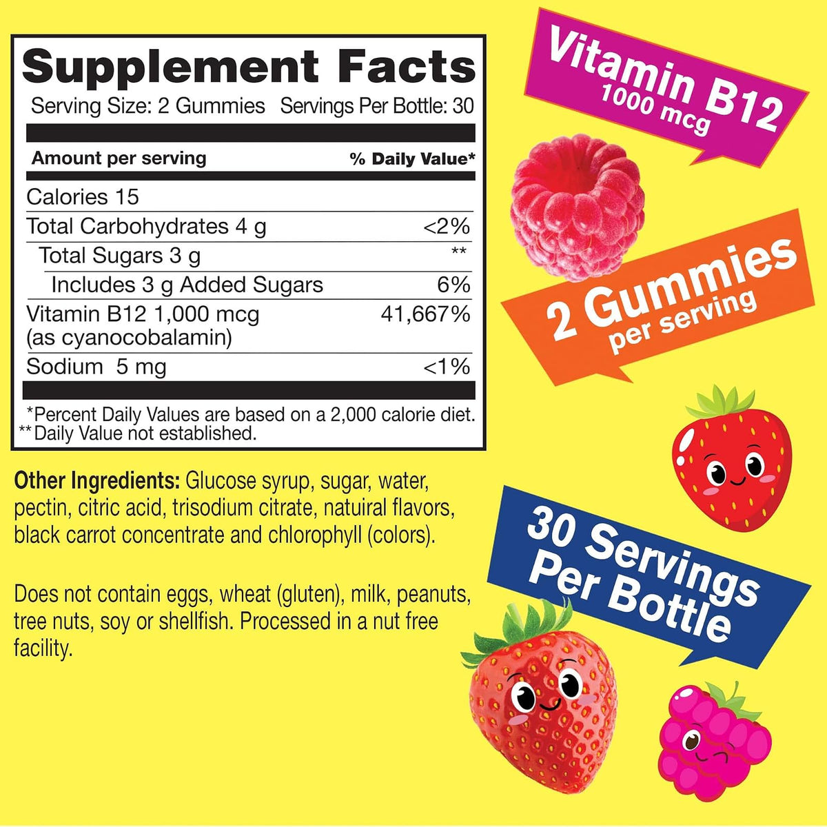 methylcobalamin vitamin B12 gummy supplements