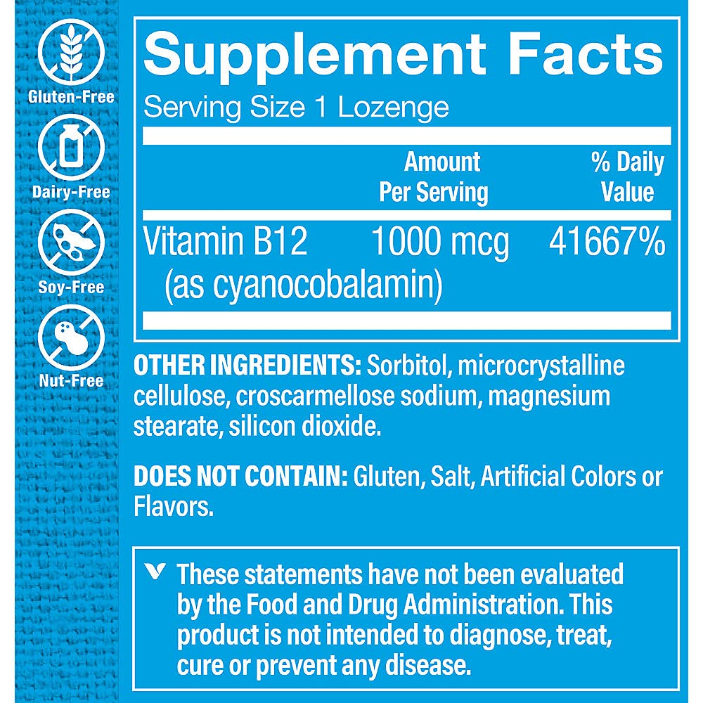 Methylcobalamin vitamin B12 supplement