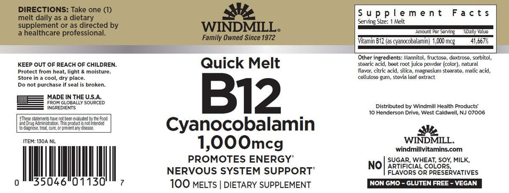 methylcobalamin vitamin b12 supplement
