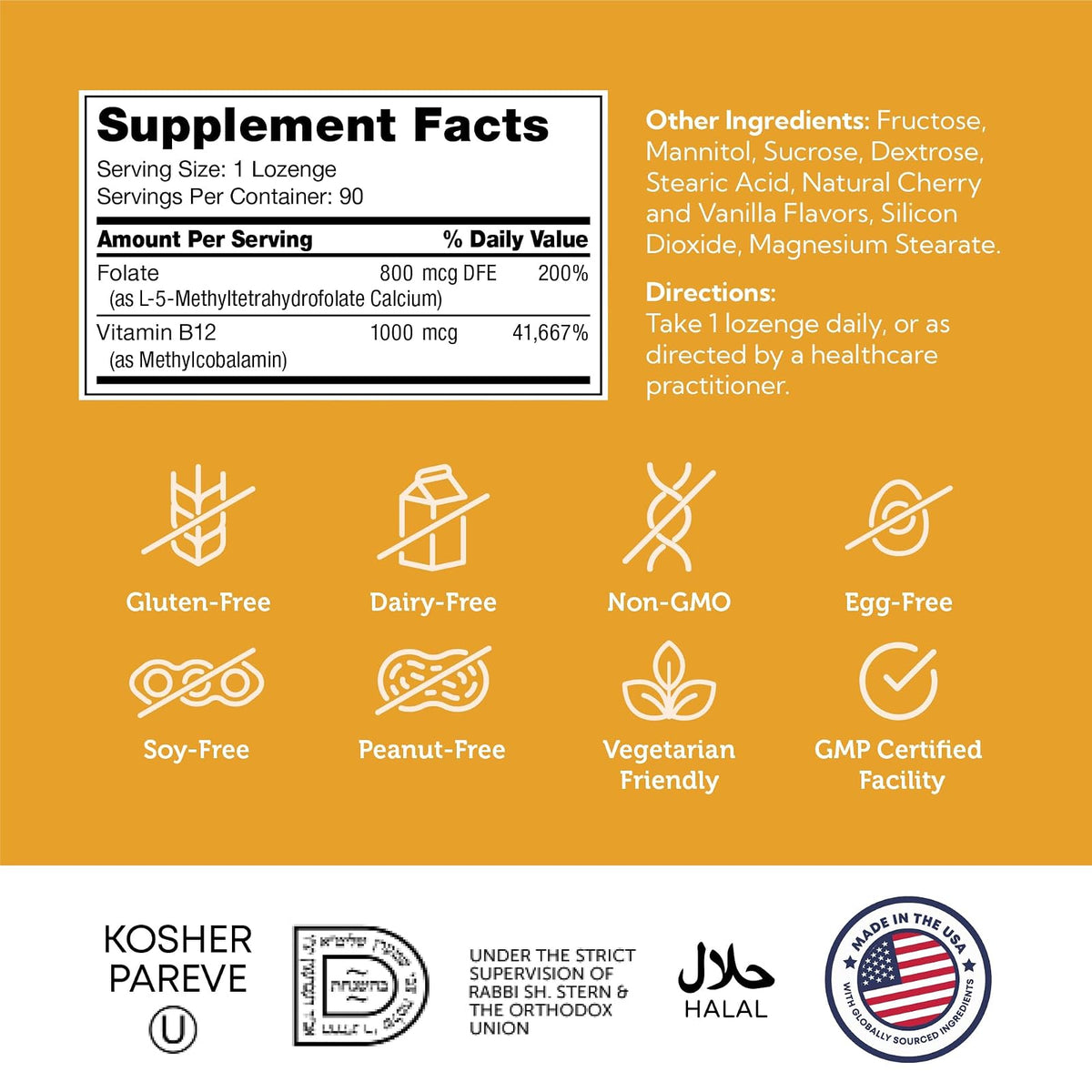 Methylcobalamin vitamin B12 supplement