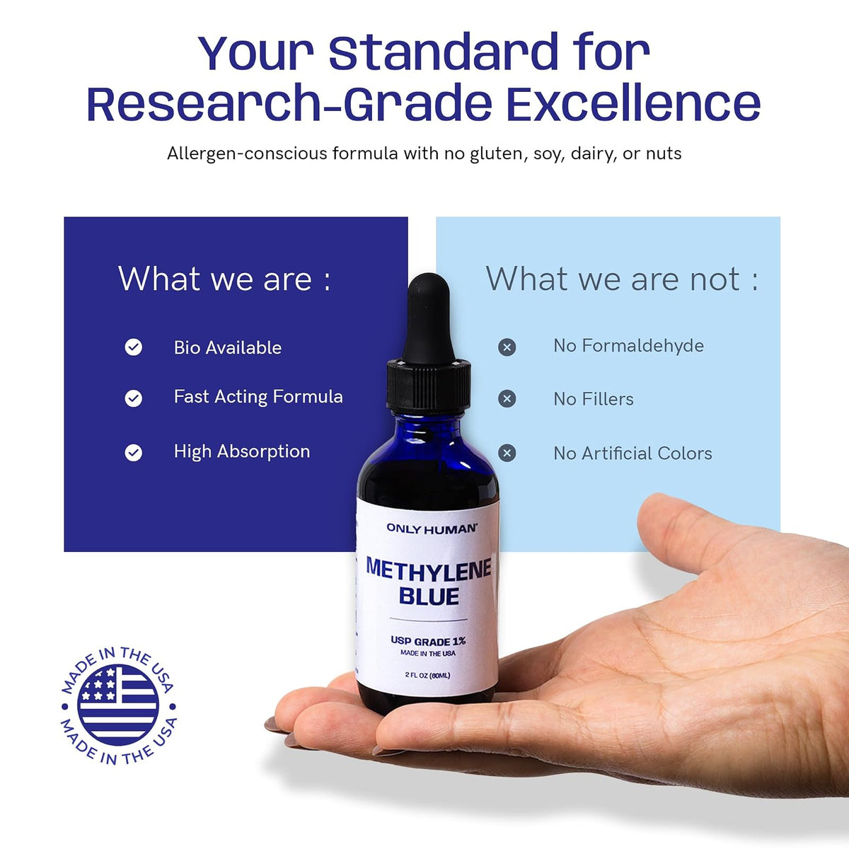Methylene Blue 1% for cognitive support