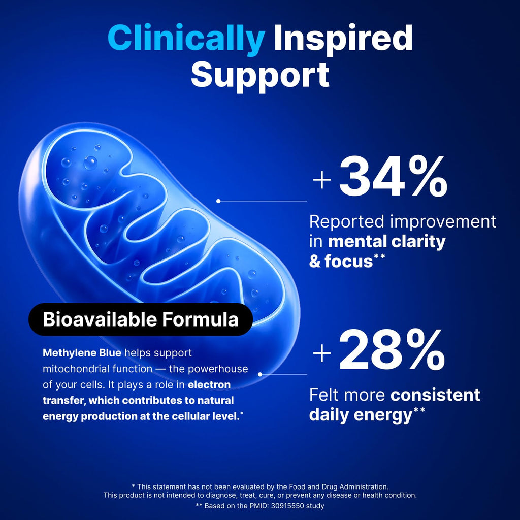 Methylene Blue 120 capsules for daily use